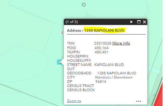 Multiple Property Addresses - Verify on Honolulu County Website ...